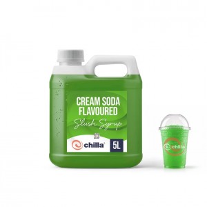 Chilla Cream Soda Slush Syrup (Green) - 5 Litre - GeeWiz