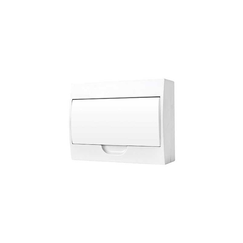 White Din Db 18-WAY Surface With Grey Door - GeeWiz