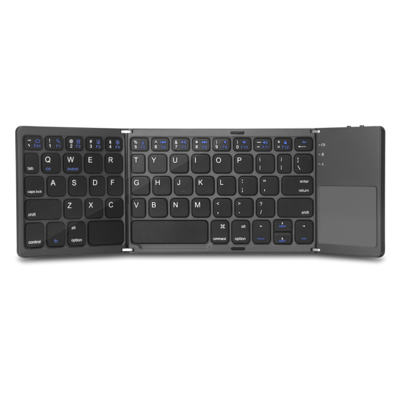 Macally Rechargeable Aluminum Quick Switch Bluetooth Keyboard for Three ...