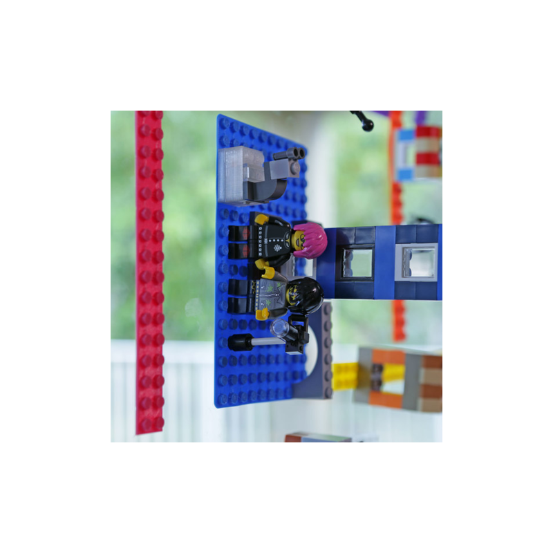 LEGO Compatible Adhesive Tape - 3 Pack (Blue/ Grey/ Red) - GeeWiz