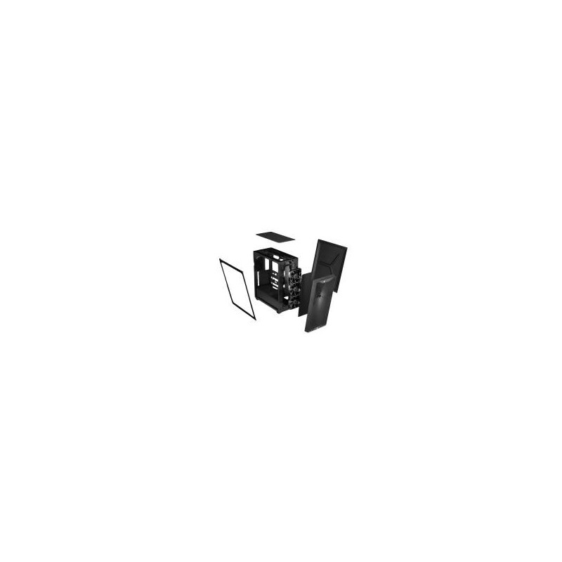 3200D RS Mid-Tower PC Case 3x RS120 fans incl - Smoke. - GeeWiz