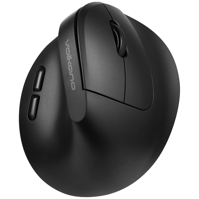 Volkano Curve Series Ergonomic Bluetooth Wireless mouse - Black - GeeWiz