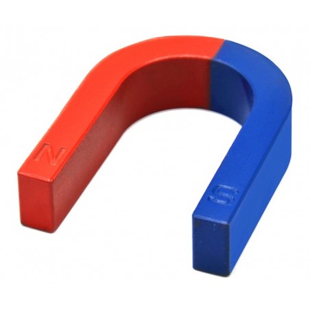 U-SHAPED FERRITE PERMANENT MAGNET 60x52x12x9mm RED/BLUE HC-011 - GeeWiz