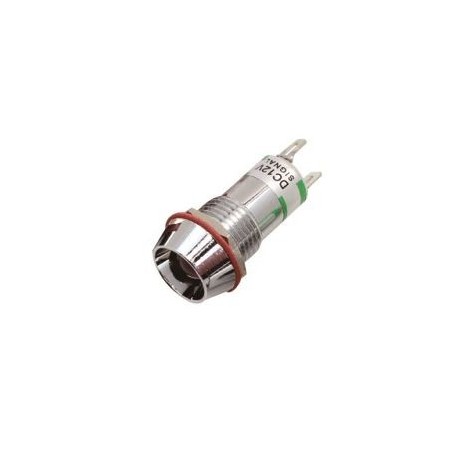 5MM LED INDICATOR 12VDC GREEN XD22-10-12VDC-GR - GeeWiz