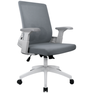 Everfurn Skye Mid Back Office Chair - Grey - GeeWiz