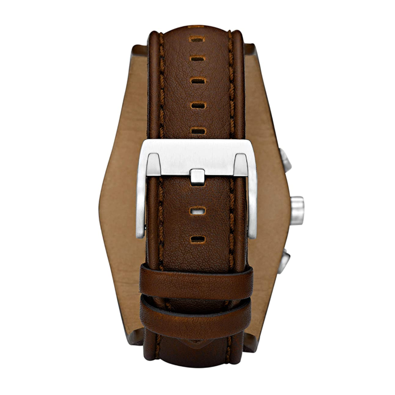 Fossil Men's Coachman Quartz Stainless Steel and Leather Watch - Brown ...