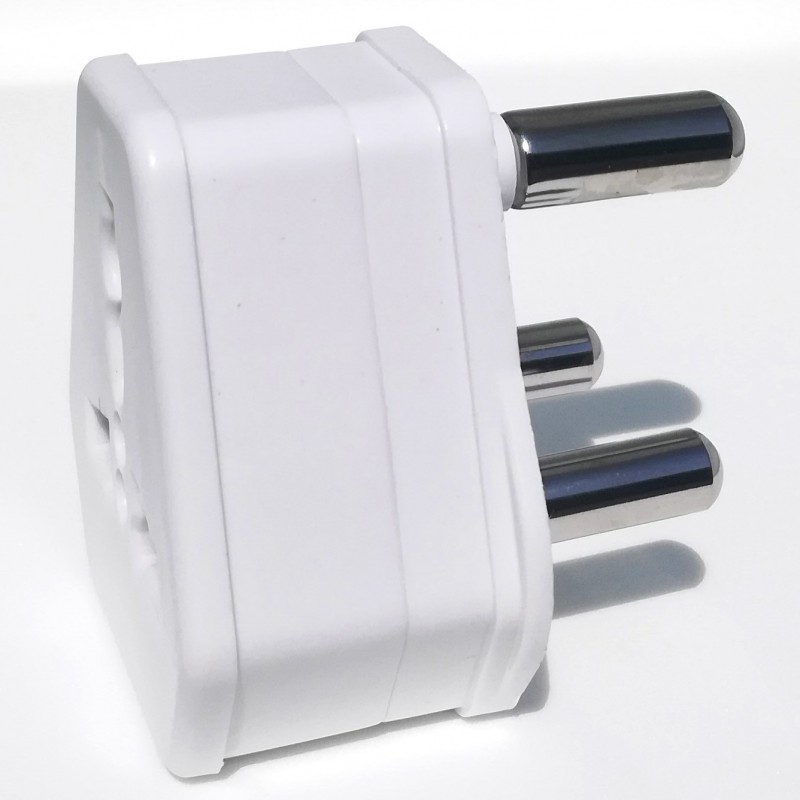 European USA UK Multi Plug to South African Power Converter - White - 2 ...