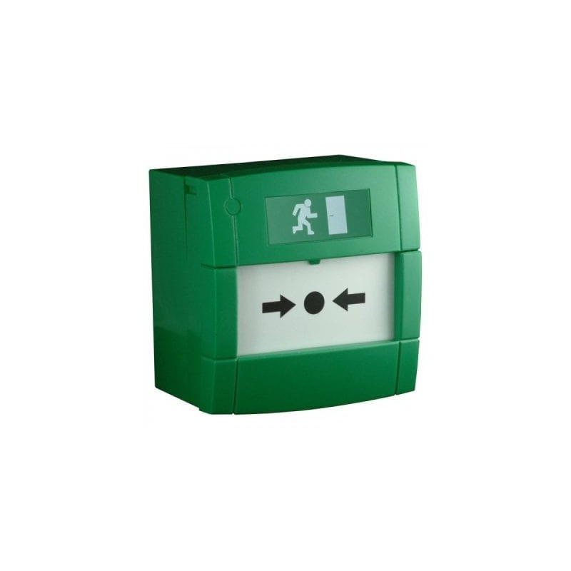 ZKTeco - Green Call Point - Resettable - GeeWiz
