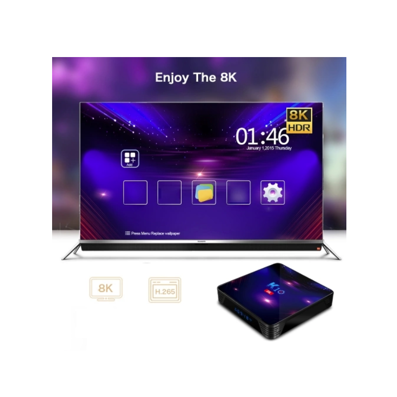 K10 Amlogic S905X3 4K 8K HDR Android 9.0 Smart TV Box (4GB/ 32GB) 5G ...