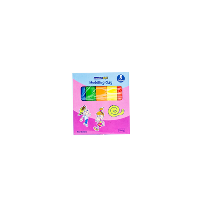 Marlin Kids Modelling Clay 500g ( Pack of 5 Colours ) - GeeWiz