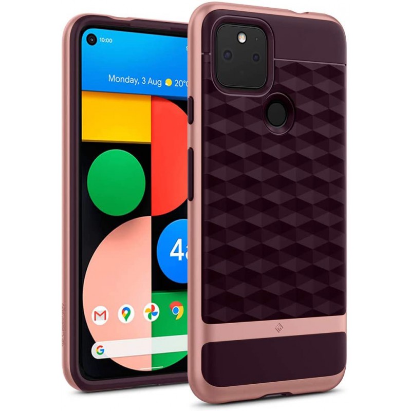 Caseology Parallax for Google Pixel 4a 5G Case (2020) - Burgundy - GeeWiz