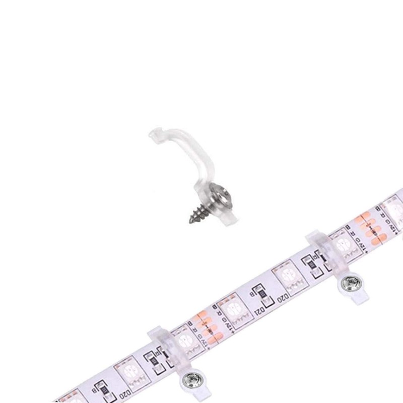 Strip LED Light Clips for 10mm Wide IP65 Waterproof 5050 3528 2835 5630 ...