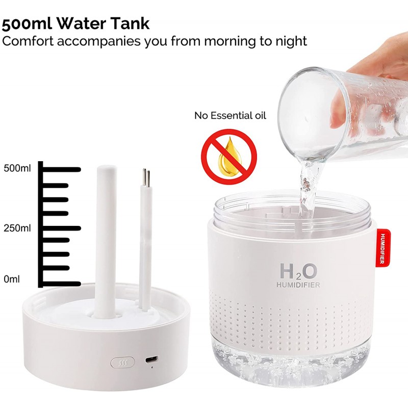 USB Portable Mini Humidifier-500ml - GeeWiz
