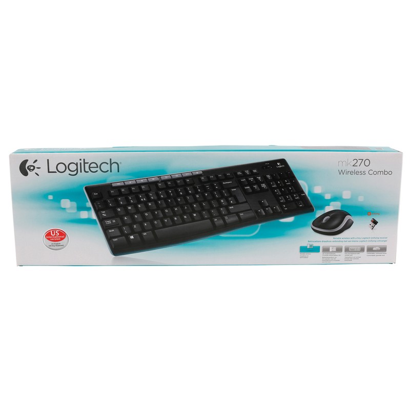 Logitech MK270 Wireless Keyboard and Mouse Combo Desktop - GeeWiz