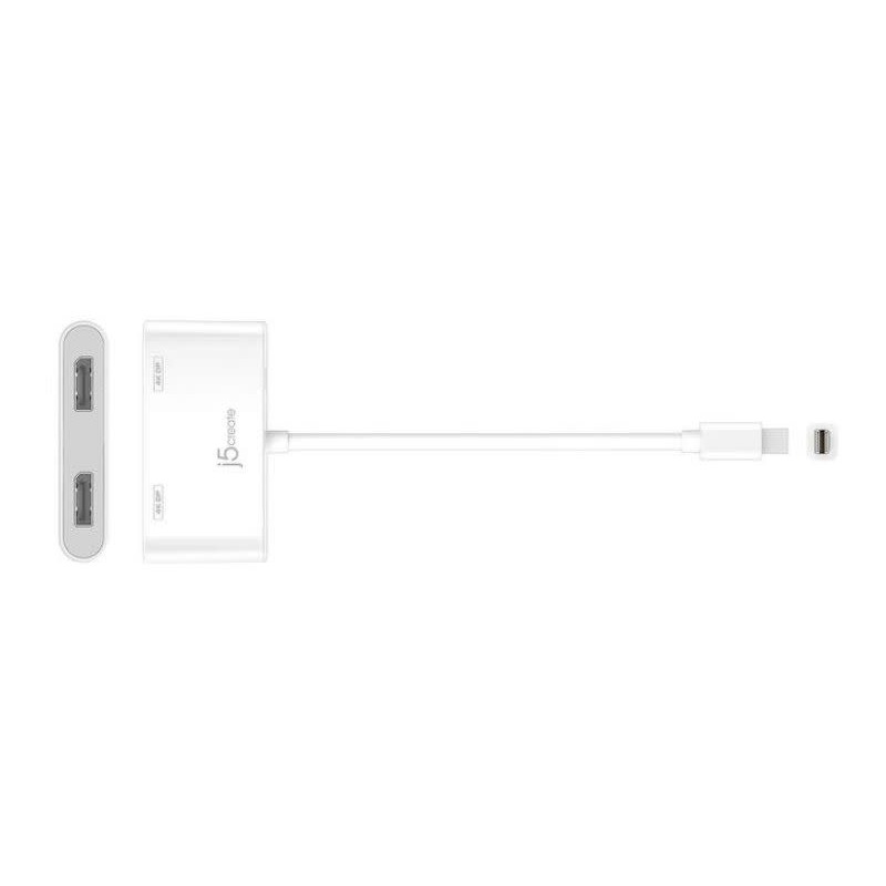 j5create JDA146 mini DisplayPort to Dual DisplayPort Adapter - White ...
