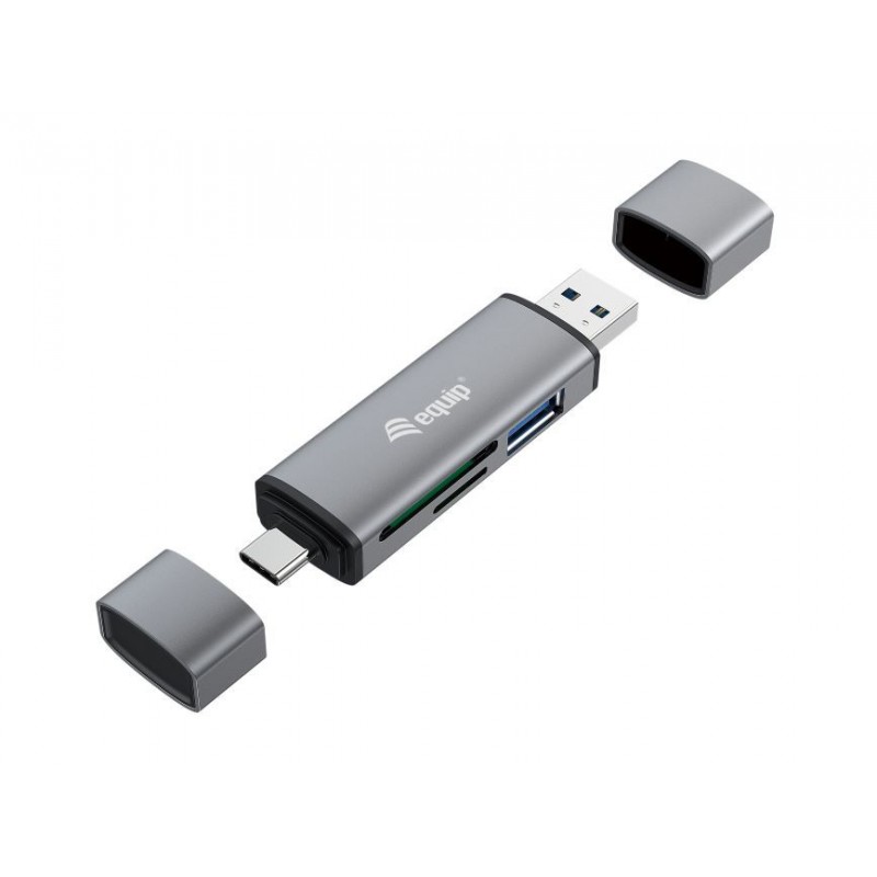 Equip 245460 Card Reader with USB Hub (OTG) - GeeWiz