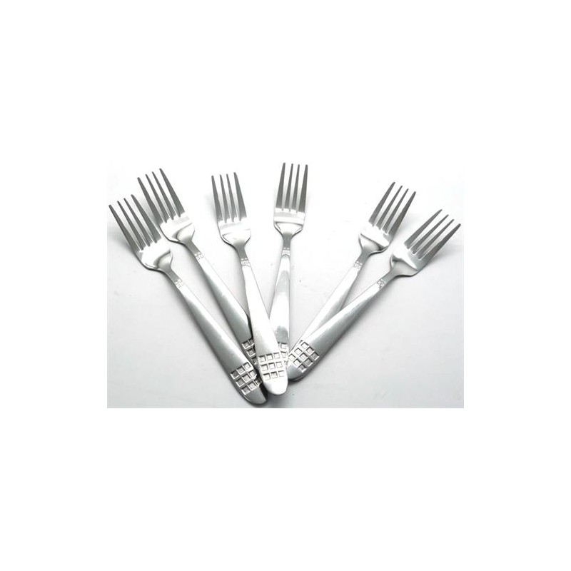 Casey Catering 6 Piece Stainless Steel Dinner Dessert Forks Set Geewiz