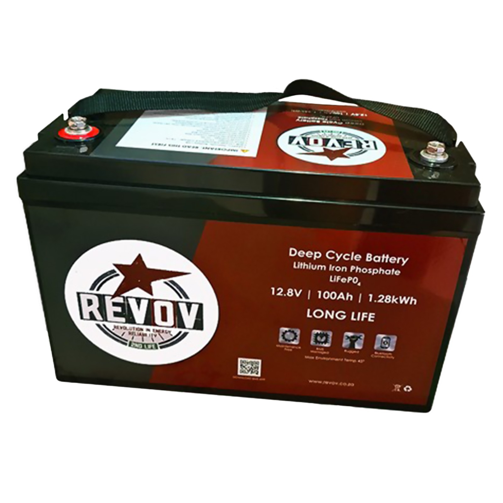 Solar Power Stations - REVOV 100Ah 12.8V 12V Lithium-ion (LiFePO4 ...