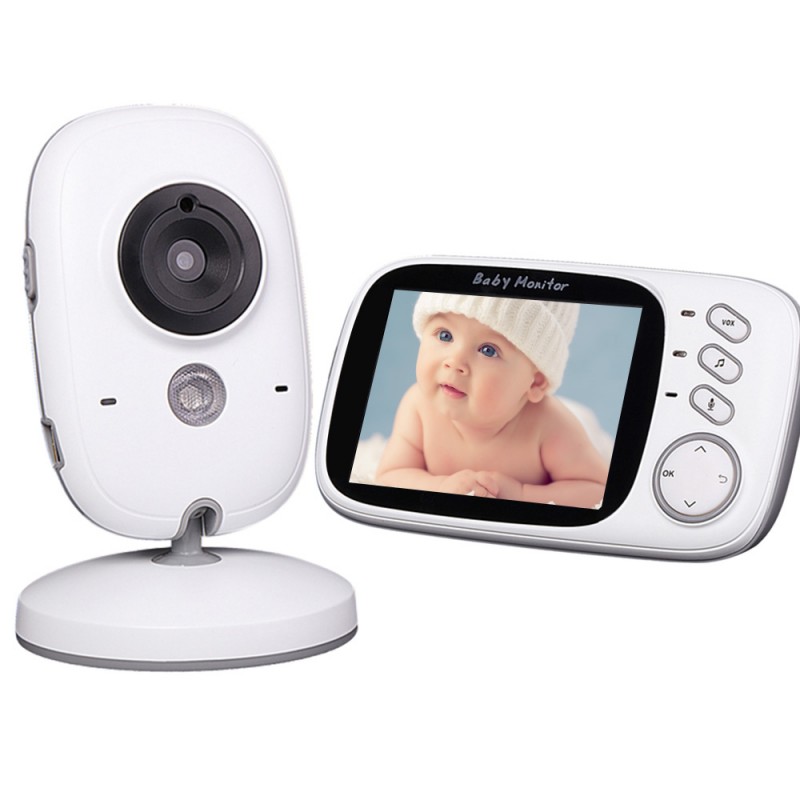 Video Baby Monitor - High Contrast 3.2 Colour LCD / Two-Way Talk ...