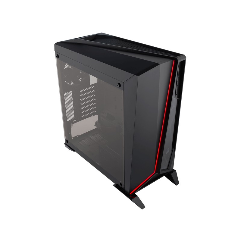 Corsair Spec Omega Midi-Tower ATX PC Case - Black- Red - GeeWiz