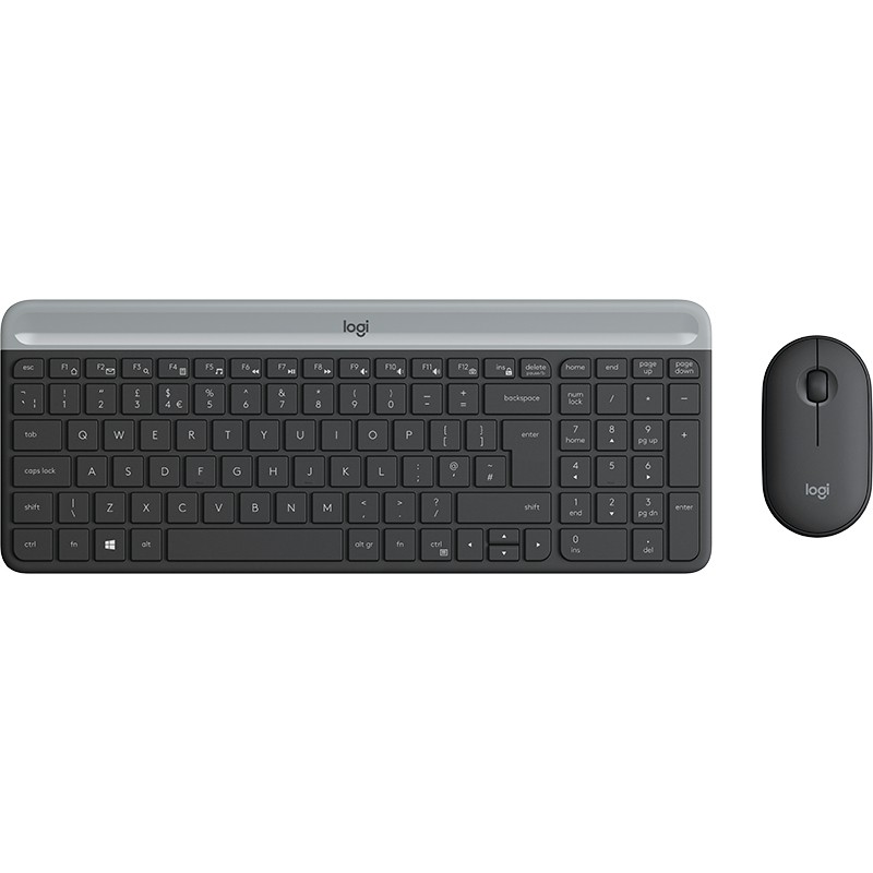 Logitech MK470 Slim Wireless Keyboard & Mouse Combo - Graphite - GeeWiz