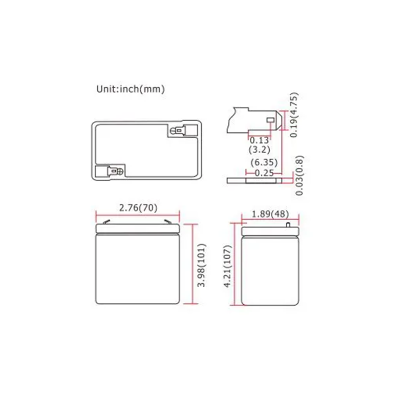 Forbatt Sealed Lead Acid Battery - 6V / 4.5Ah - GeeWiz