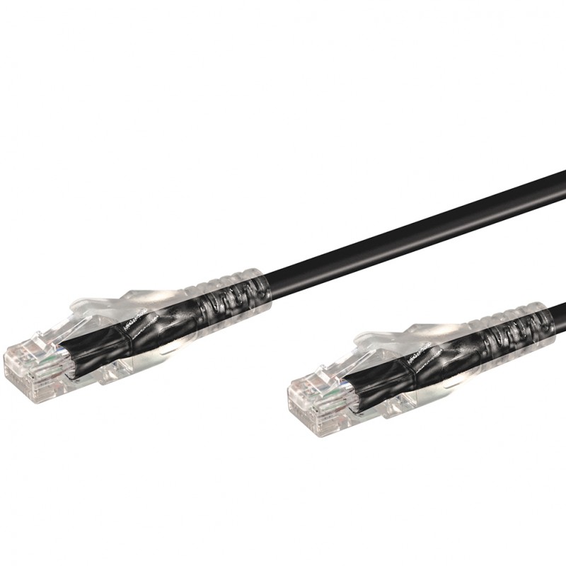 Linkqnet 3m RJ45 CAT6 Anti-Snag Moulded PVC Network Flylead – Black ...