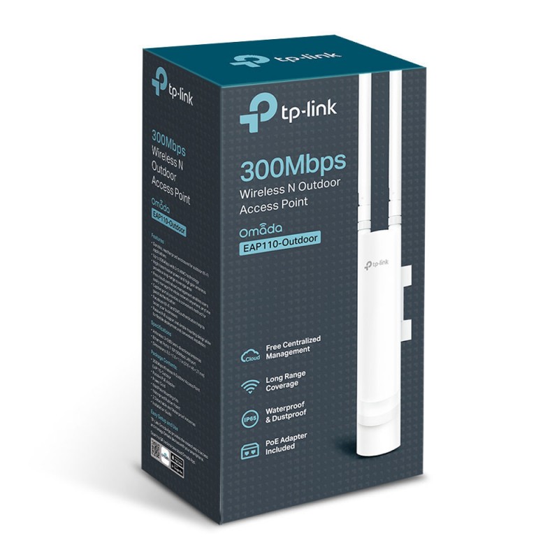 TP-Link EAP110-Outdoor 2.4GHz 300Mbps Wireless N Passive PoE Outdoor ...