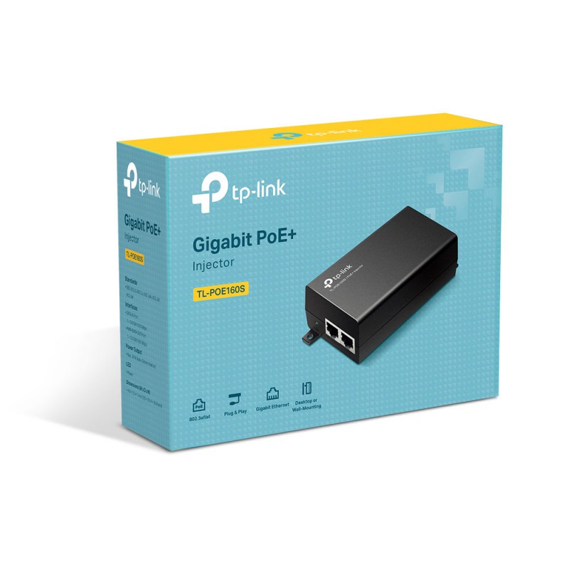 TP-Link TL-POE160S Dual Port PoE+ Injector (30W 51VDC) - GeeWiz