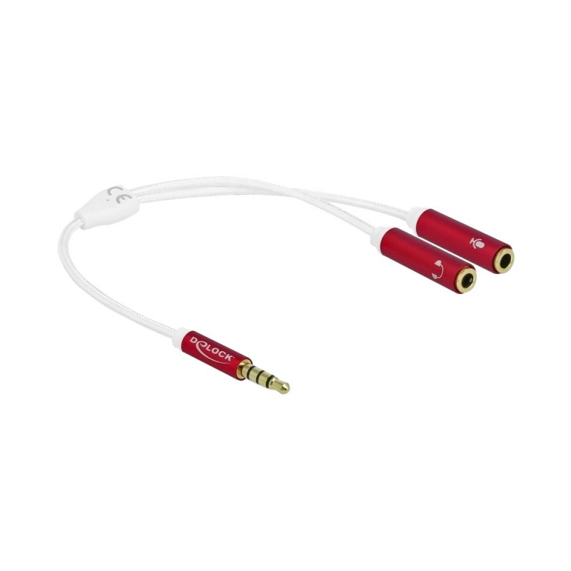 Delock Headset Adapter Male Jack 3.5mm to 2 X Stereo Female Jack 3.5mm ... Delock Headset Adapter Male Jack 3.5mm to 2 X Stereo Female Jack 3.5mm ...