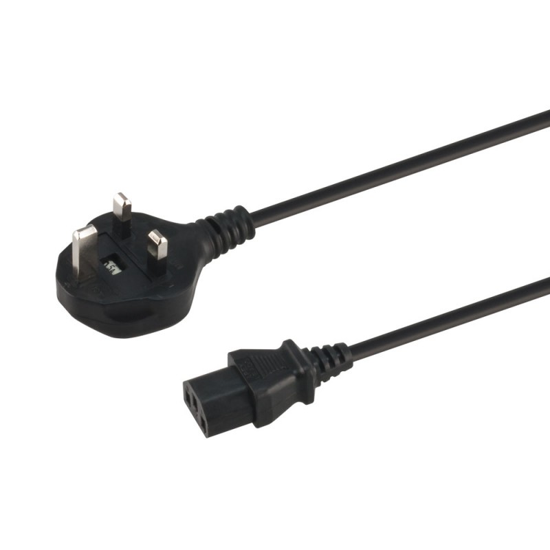 LinkQnet 1.8m Single-Headed British Power Cable - GeeWiz