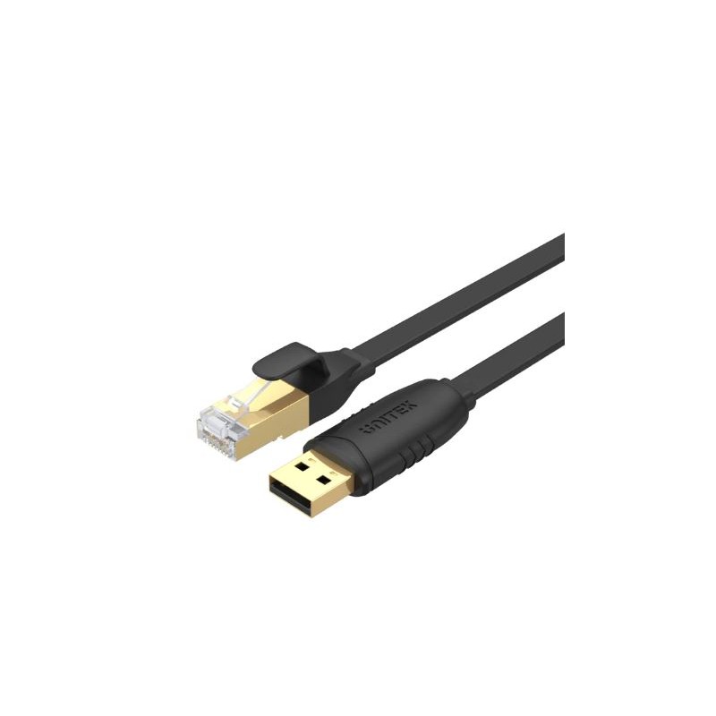 Unitek USB 2.0 to RJ45 Console Rollover Flat Cable (Y-SP02001B) - GeeWiz