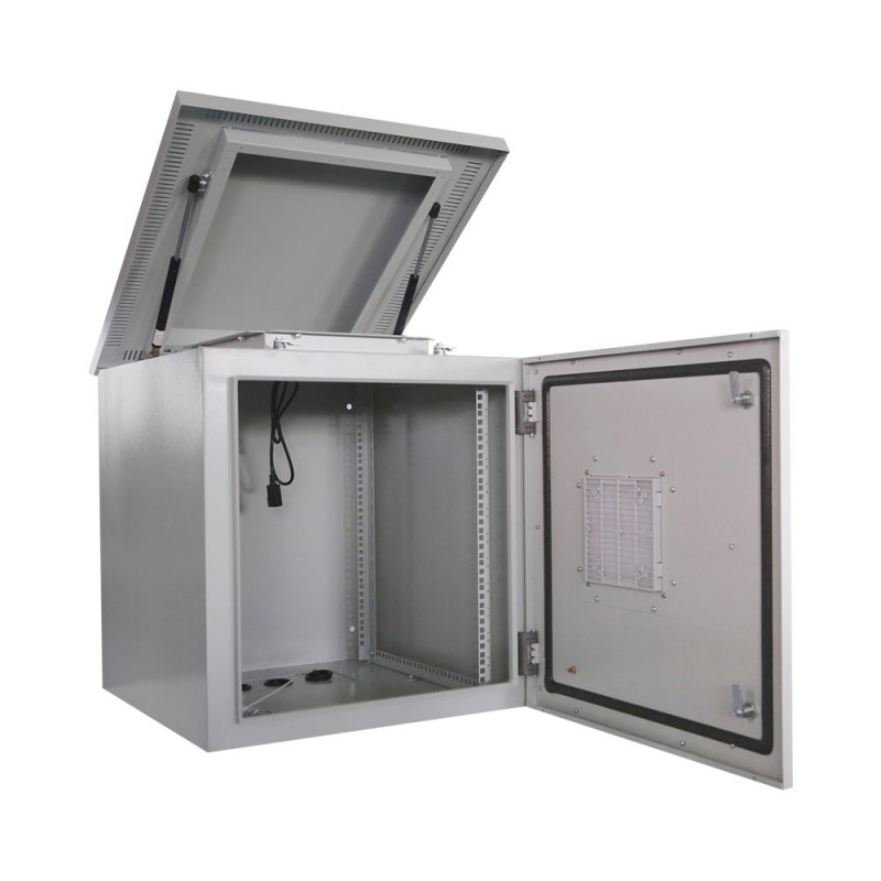 LinkQnet 12U IP45 Outdoor Wall Mount Cabinet - Grey - GeeWiz