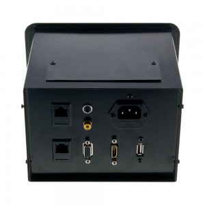 LinkQnet Multi Sunken USB Desktop Socket Box with SA Power - GeeWiz