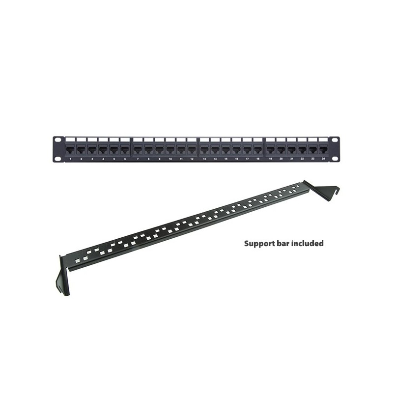 UltraLAN 24 Port CAT6 Patch Panel - GeeWiz
