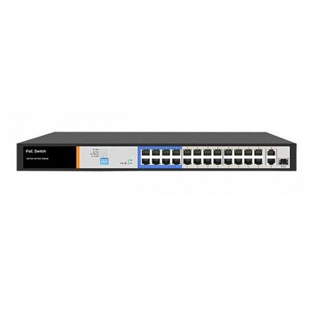 UltraLAN 24 Port 250W Fast Ethernet AI PoE Switch with 2 GE and 1 SFP ...