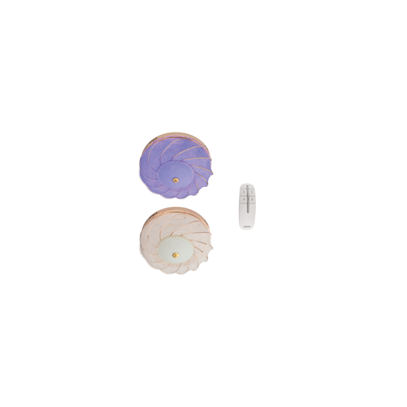 Bright Star Lighting - RBG Ceiling Fitting with Textured Glass - GeeWiz