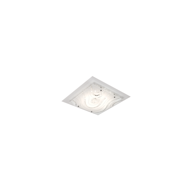 Bright Star Lighting - Square Polished Chrome Ceiling Fitting With ...