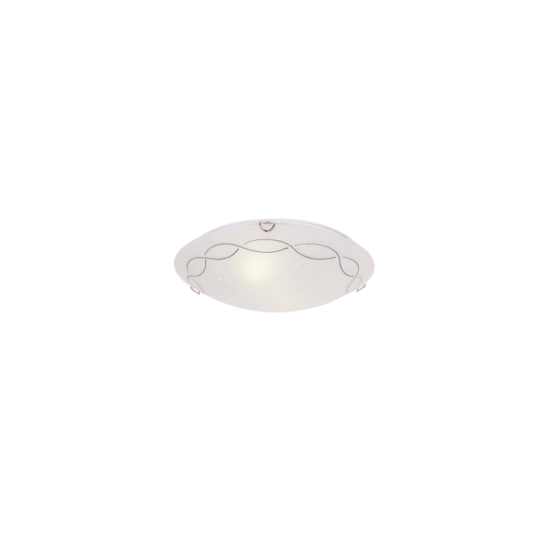 Bright Star Lighting - Ceiling Fitting with Frosted Patterned Speckled ...