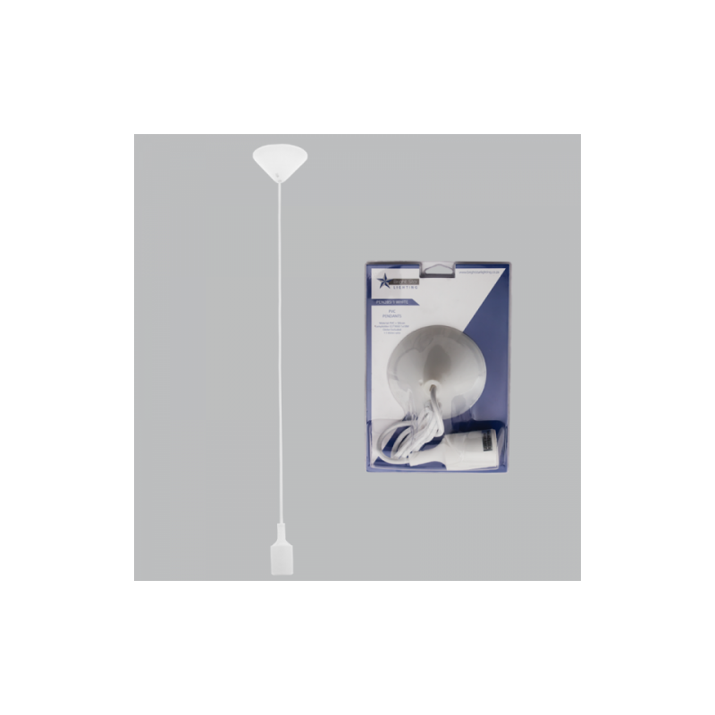 Bright Star Lighting - Silicon Blister Pack Pendant - White - GeeWiz