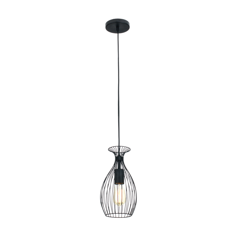 Bright Star Lighting - Metal Pendant with Geometric Pattern - 290mm ...