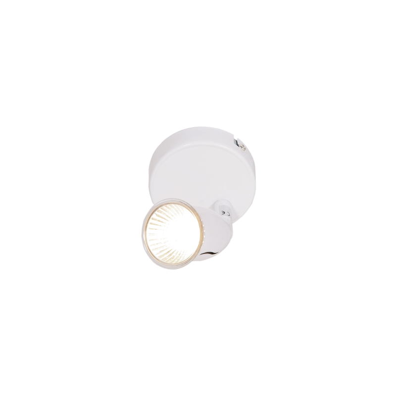 Bright Star Lighting - Single White Spotlight On Round Base - GeeWiz