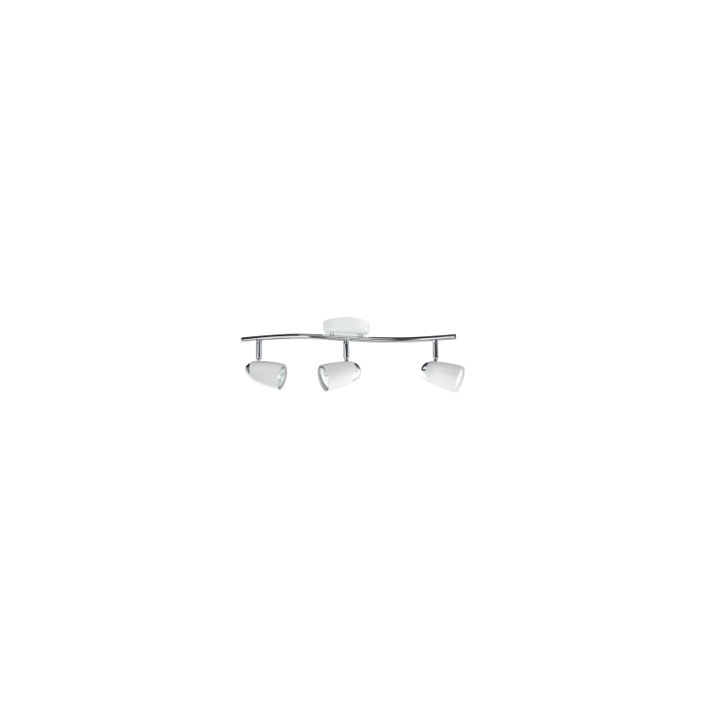 Bright Star Lighting - Three White and Polished Chrome Spotlight - GeeWiz
