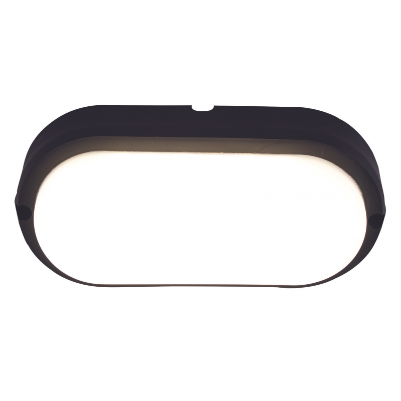 Bright Star Lighting - 8 Watt LED Oval PVC Bulkhead Polycarbonate Cover ...