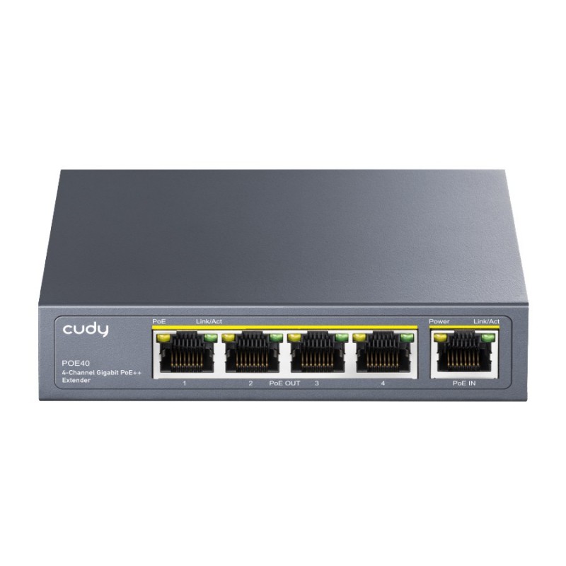 Cudy 4 Port Gigabit PoE 1 PoE+ Input 60W Switch - GeeWiz