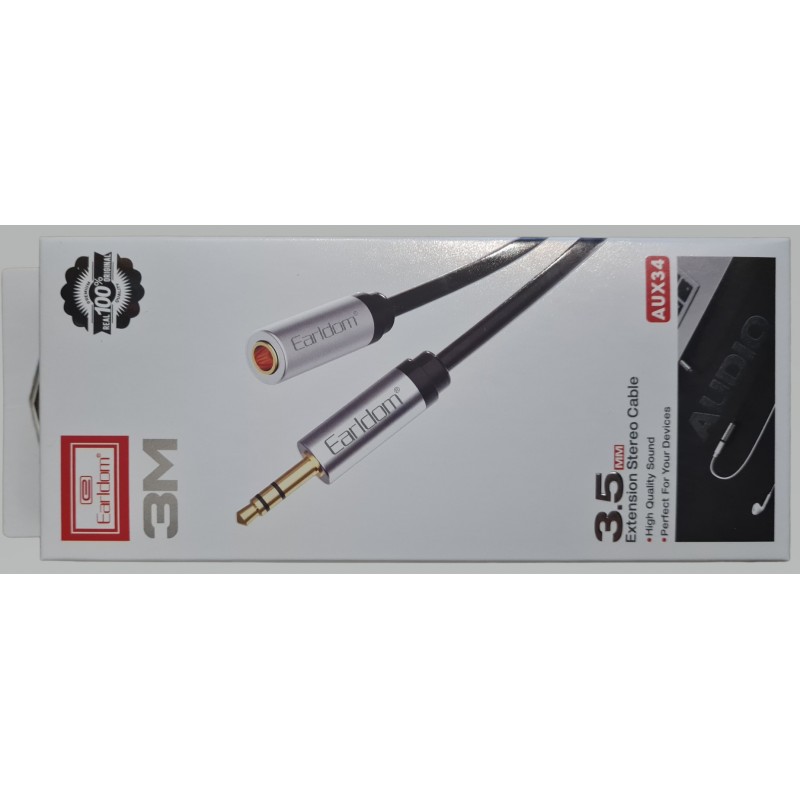 Aux 3M Extension Cable -EARLDOM AUX34 - GeeWiz