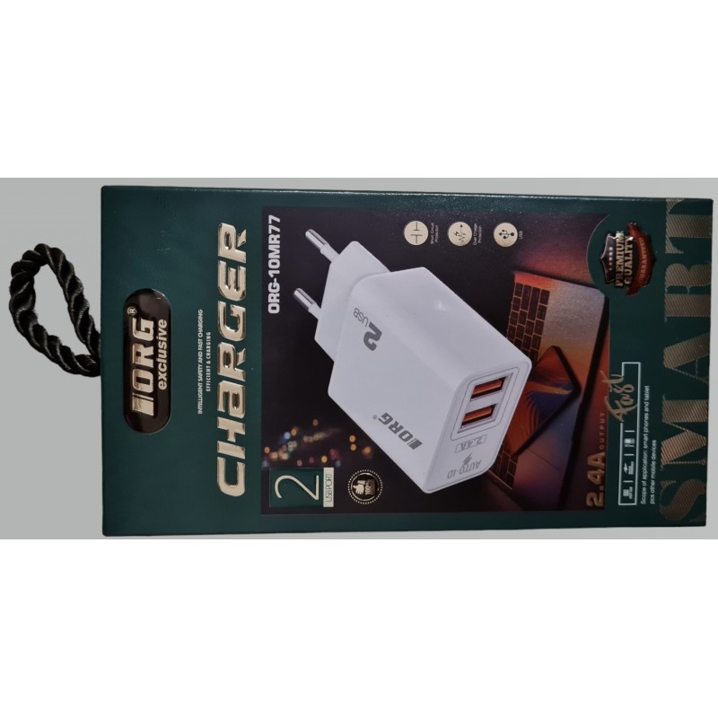 CHARGER HOUSE ORG 2 USB -NO CABLES 10MR77 or P - GeeWiz