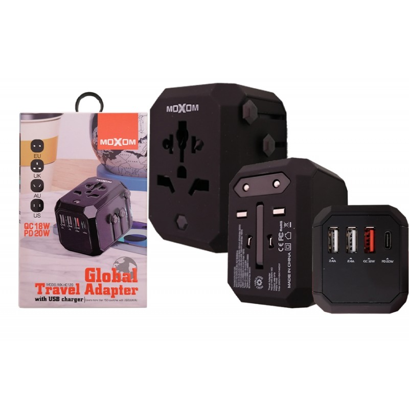 International Adaptor - Multi-NationMoxom MXHC120 - GeeWiz
