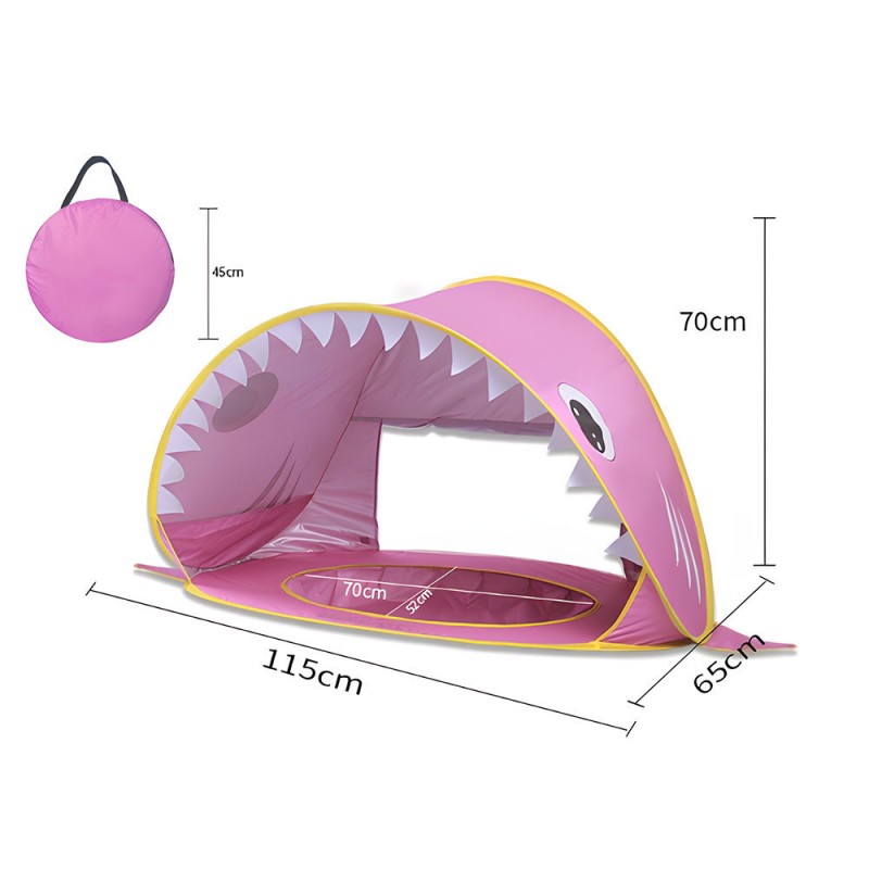 Kids Pop-Up Beach Tent - with Sun Shade and Splash Pad - GeeWiz