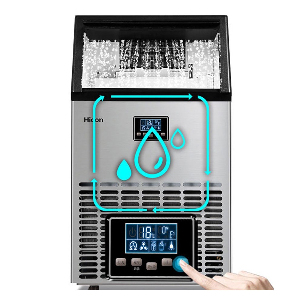 Ice Machines - 55KG Commercial Ice Machine (Plumbed-In) - high ice ...